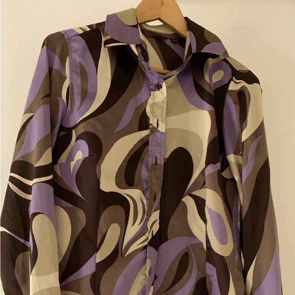 Zara | Tops | Zara Button Up Medium Groovy Top | Poshmark